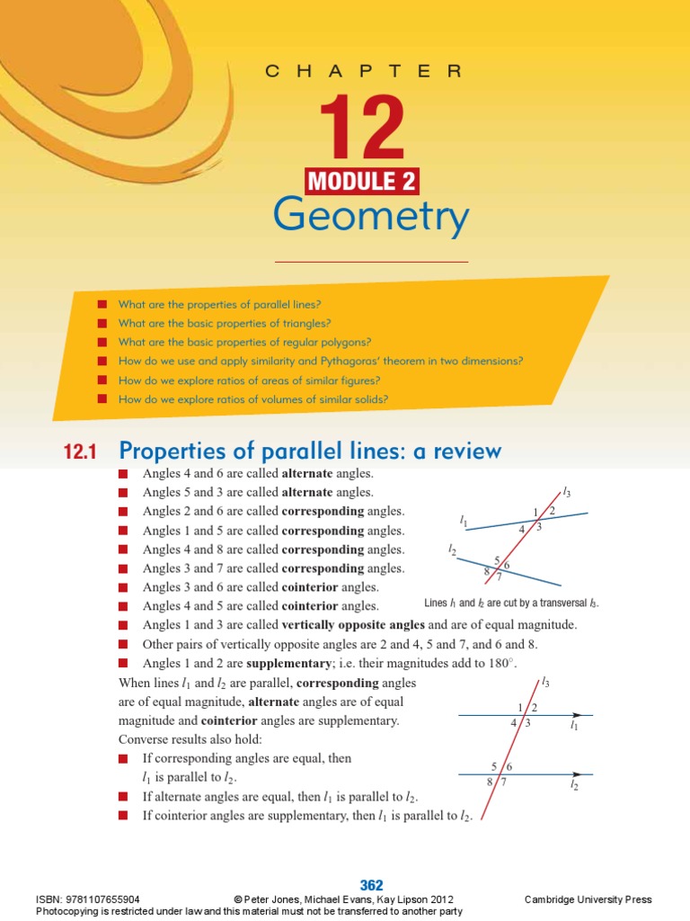 Chapter 12 - Geometry | PDF | Triangle | Volume