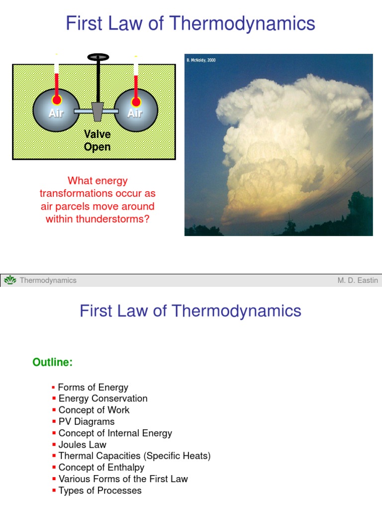First Law of Thermodynamics: Air Air | PDF | Enthalpy | Heat