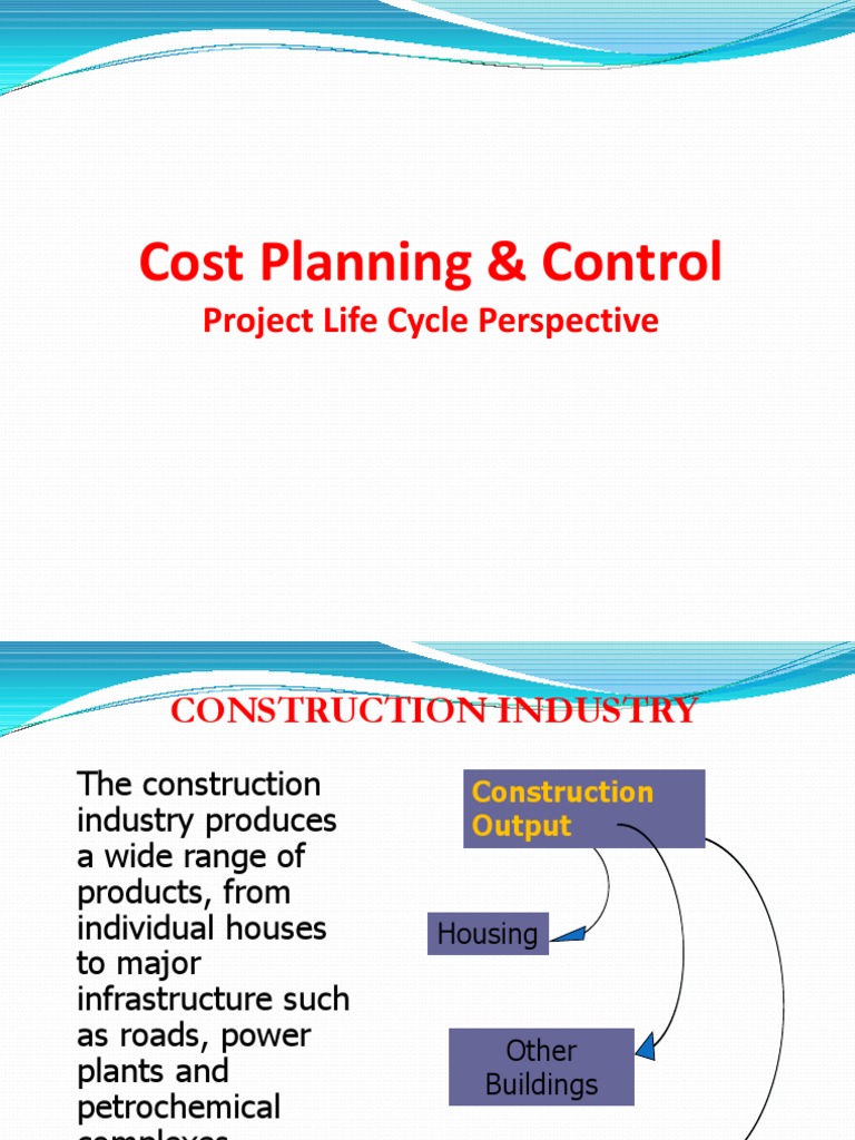 Cost Planning & Control: Project Life Cycle Perspective | PDF ...