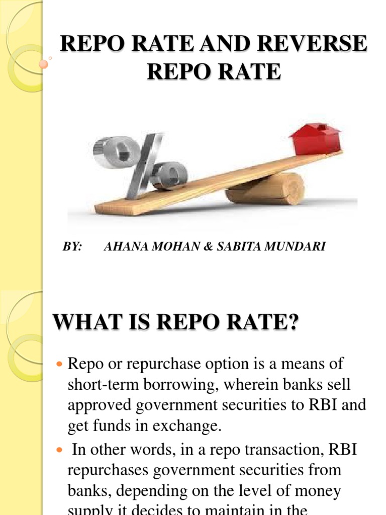 Repo and Reverse Repo | PDF | Repurchase Agreement | Reserve Bank Of India