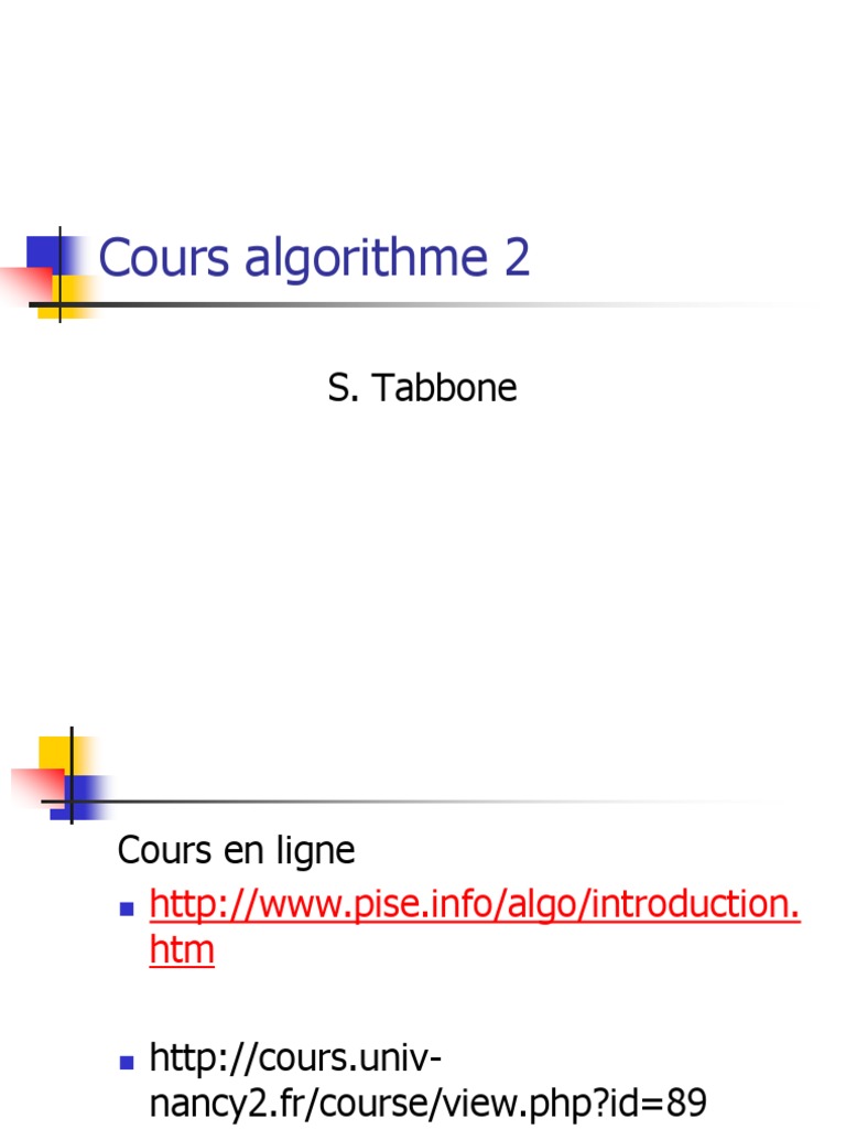 Introduction à l'Algorithmique | PDF | Langage de programmation | Variable (informatique)