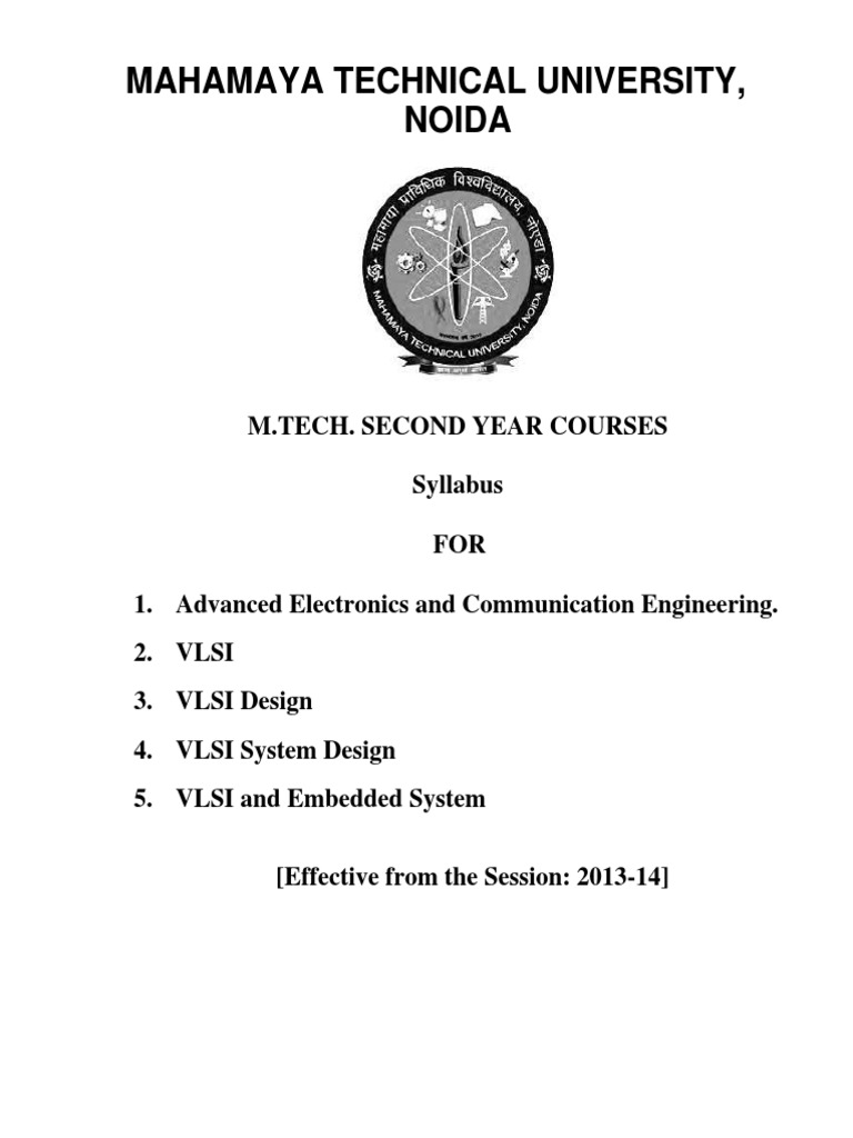 VLSI M.Tech Syllabus | PDF | Electronic Circuits | Microwave