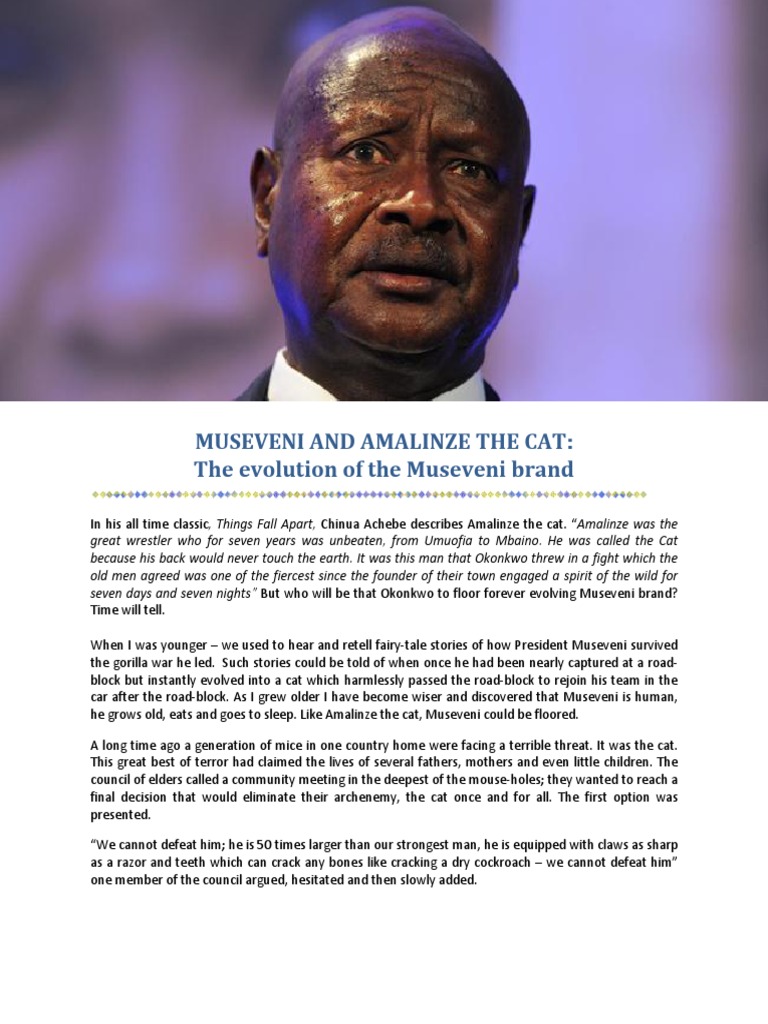 President Museveni and Amalinze the Cat | Uganda