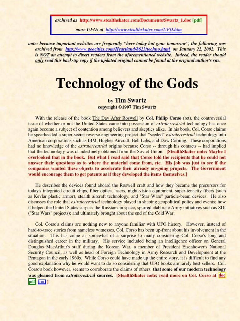 Technology of Gods | PDF