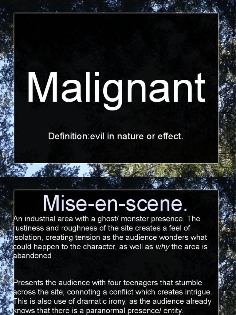 Malignant: Definition:evil in Nature or Effect | PDF