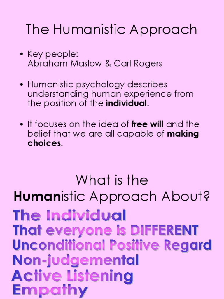 Understanding the Humanistic Approach | PDF | Humanistic Psychology ...
