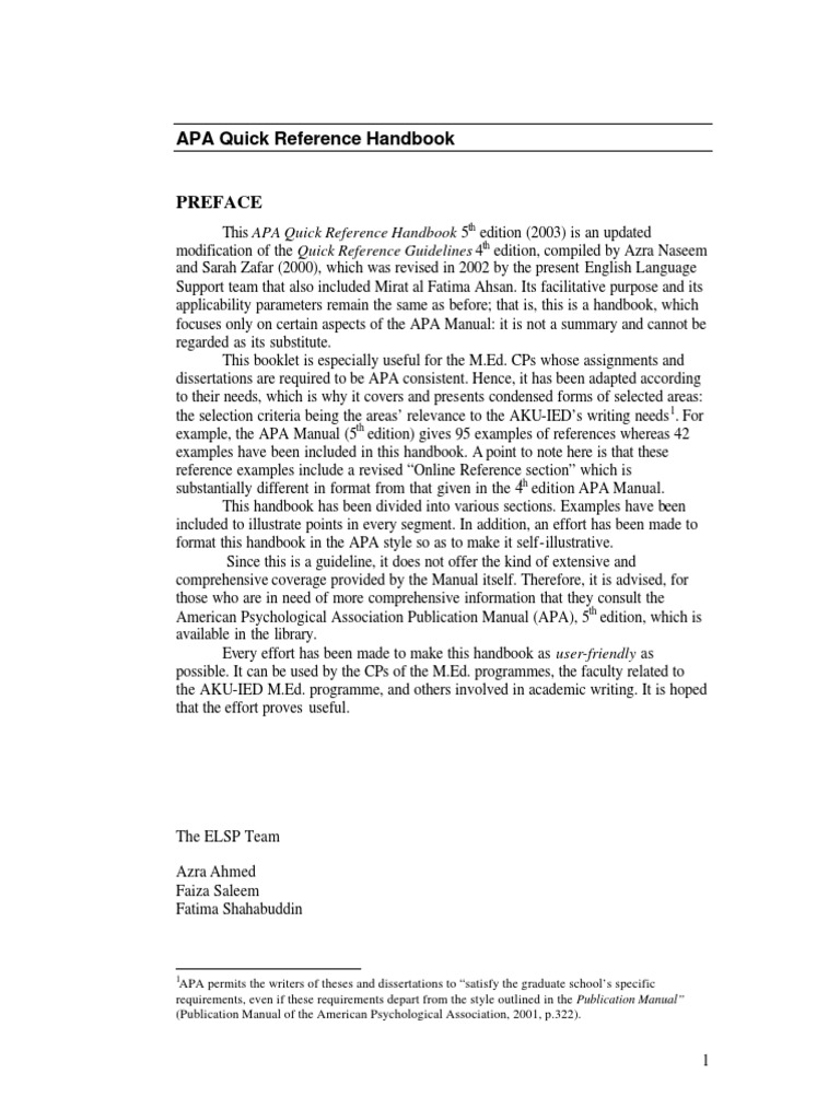 Guidelines for APA Style Formatting in Academic Writing | PDF | Sic ...