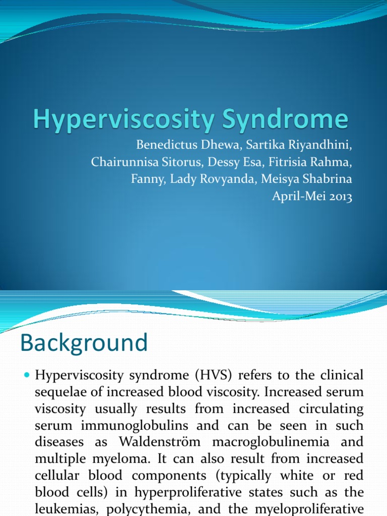 Hyperviscosity Syndrome | Multiple Myeloma | Heart Failure