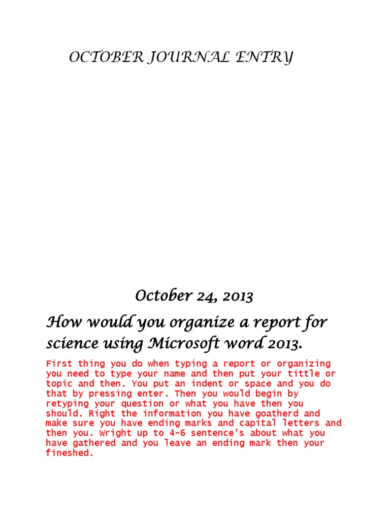 Science Report Formatting Guide | PDF | Career & Growth