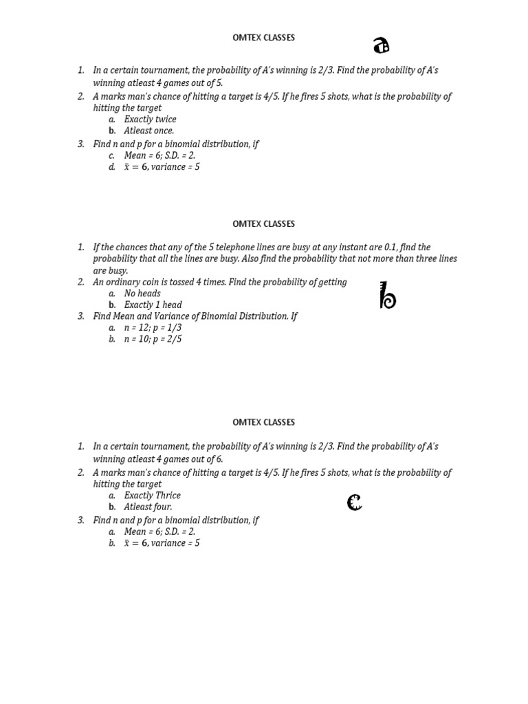 Binomial and Poisson Distribution Test | PDF | Language Arts & Discipline