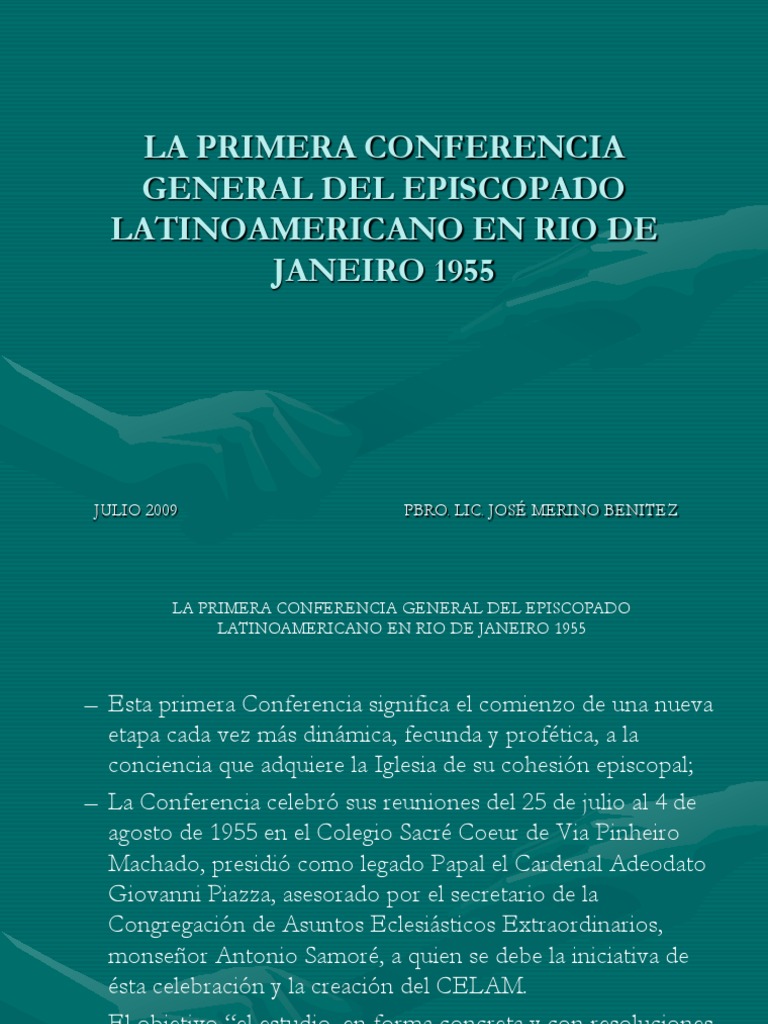 Conferencia de Rio de Janeiro | PDF | Iglesia Católica | Religión y ...