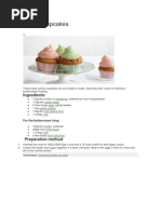 Moist Vanilla Cupcake Recipe | PDF | Cupcake | Baking