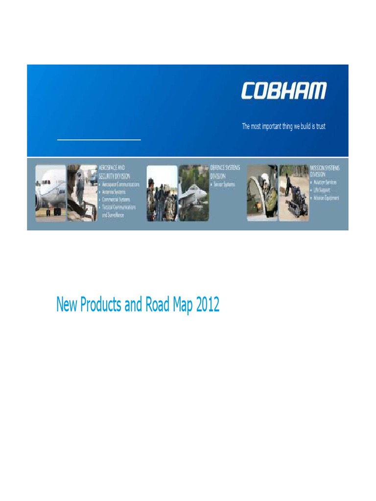Cobham PLC - New Products and Road Map 2012 | PDF | Electronics ...