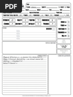 Rifts Character Sheet Fillable | PDF | Role Playing Games | Leisure