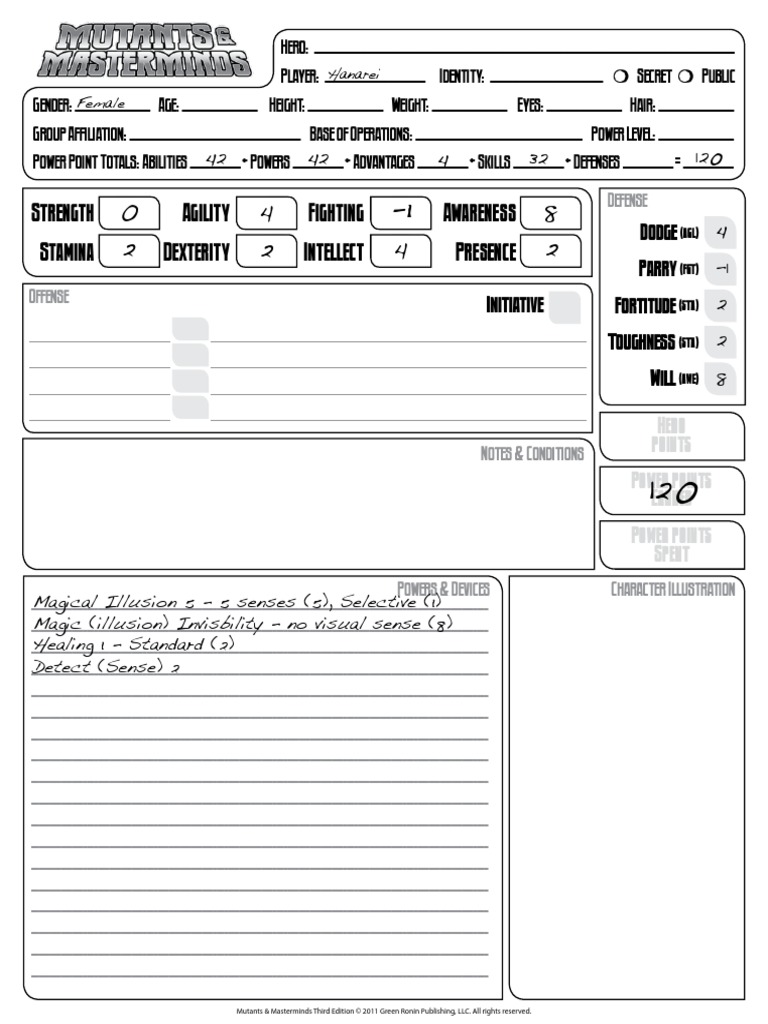 Strength Stamina Fighting Intellect Agility Dexterity Awareness ...