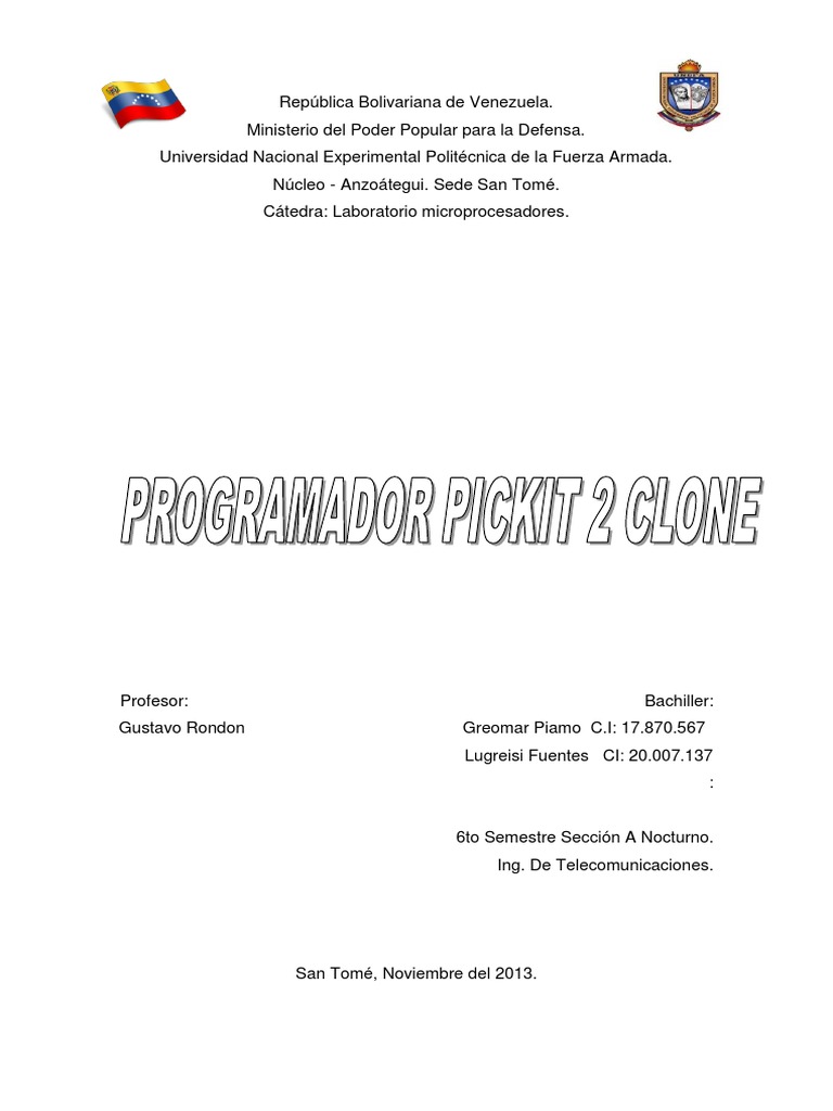 PICKIT2 | PDF | Microcontrolador | Circuito integrado