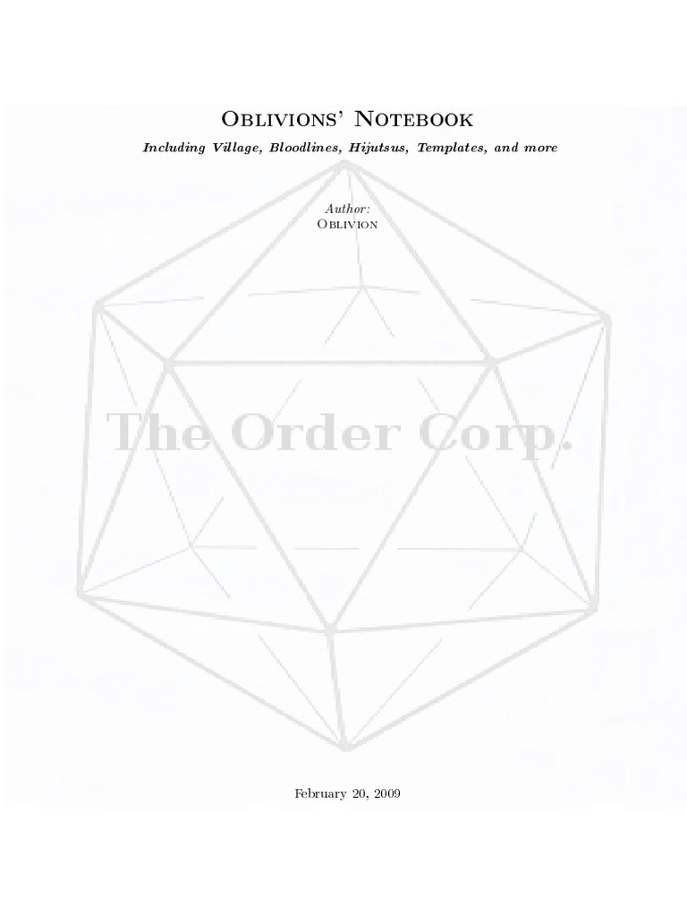 Naruto d20 - Expanded Campaign Setting | PDF | Ninja | Unrest