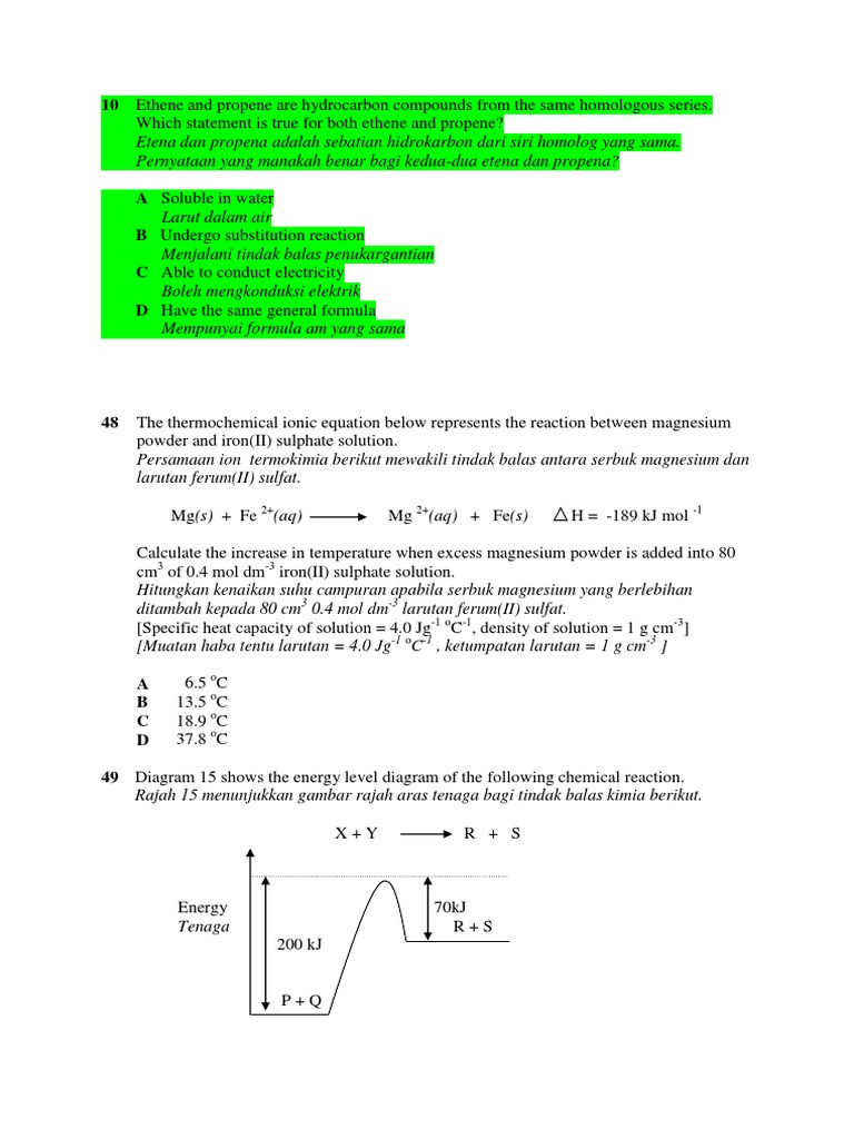 Pembakaran Lengkap Propanol | PDF | Alkene | Alcohol