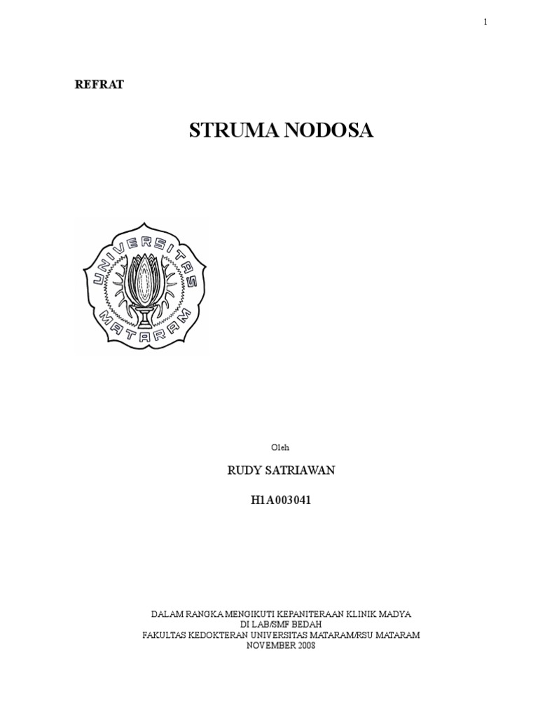 Struma Nodosa | PDF