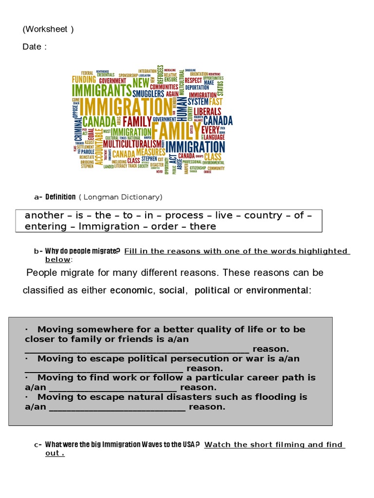 Immigration Definition | PDF