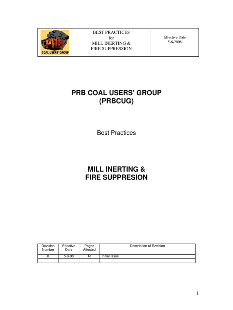 Mill Inerting | PDF | Firefighting | Carbon Dioxide