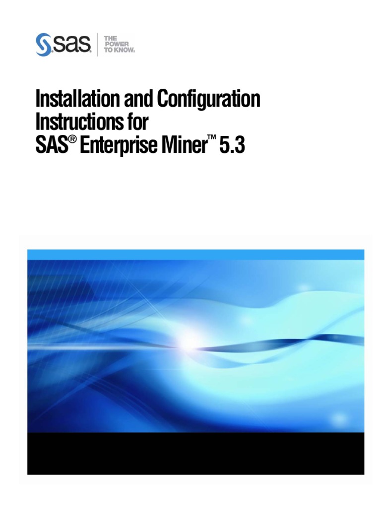 Installation and Configuration - SAS Enterprise Miner | PDF | Sas (Software) | Command Line ...