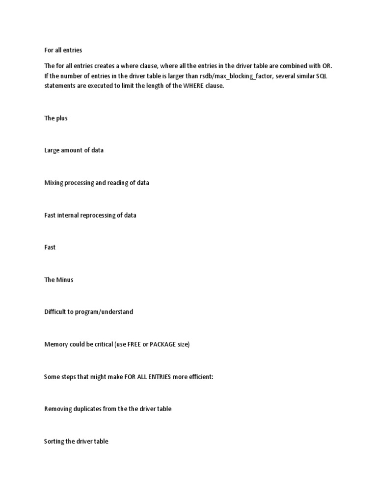 Fast Ways To Optimize Database Queries And Abap Code Performance Pdf Control Flow Databases