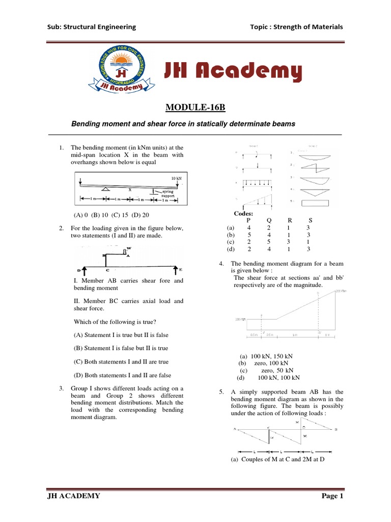 16B | PDF | Bending | Beam (Structure)