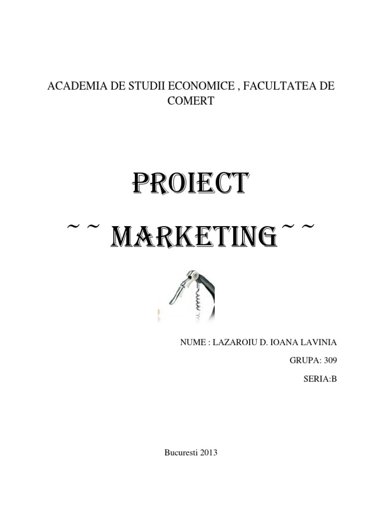 Proiect Marketing - Lazaroiu Lavinia 309 | PDF