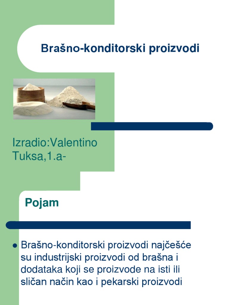 Brašno-Konditorski Proizvodi | PDF