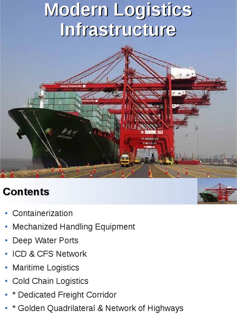 Modern Logistics Infrastructure | PDF | Containerization | Cargo