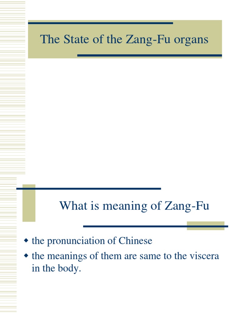 Zang Fu Organs | PDF | Respiratory System | Traditional Chinese Medicine