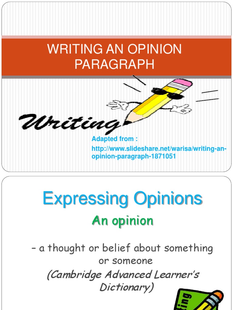 Writing an Opinion Paragraph on Lotteries | PDF | Lottery | Luck