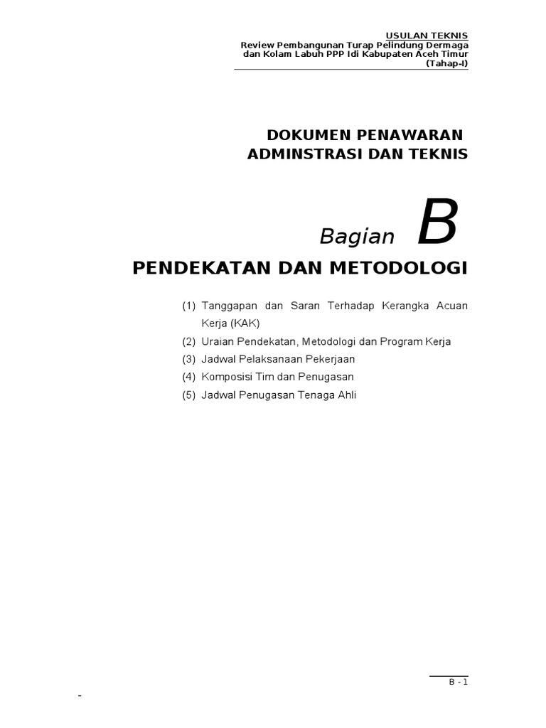 Ustek B - Pendekatan & Metodologi | PDF