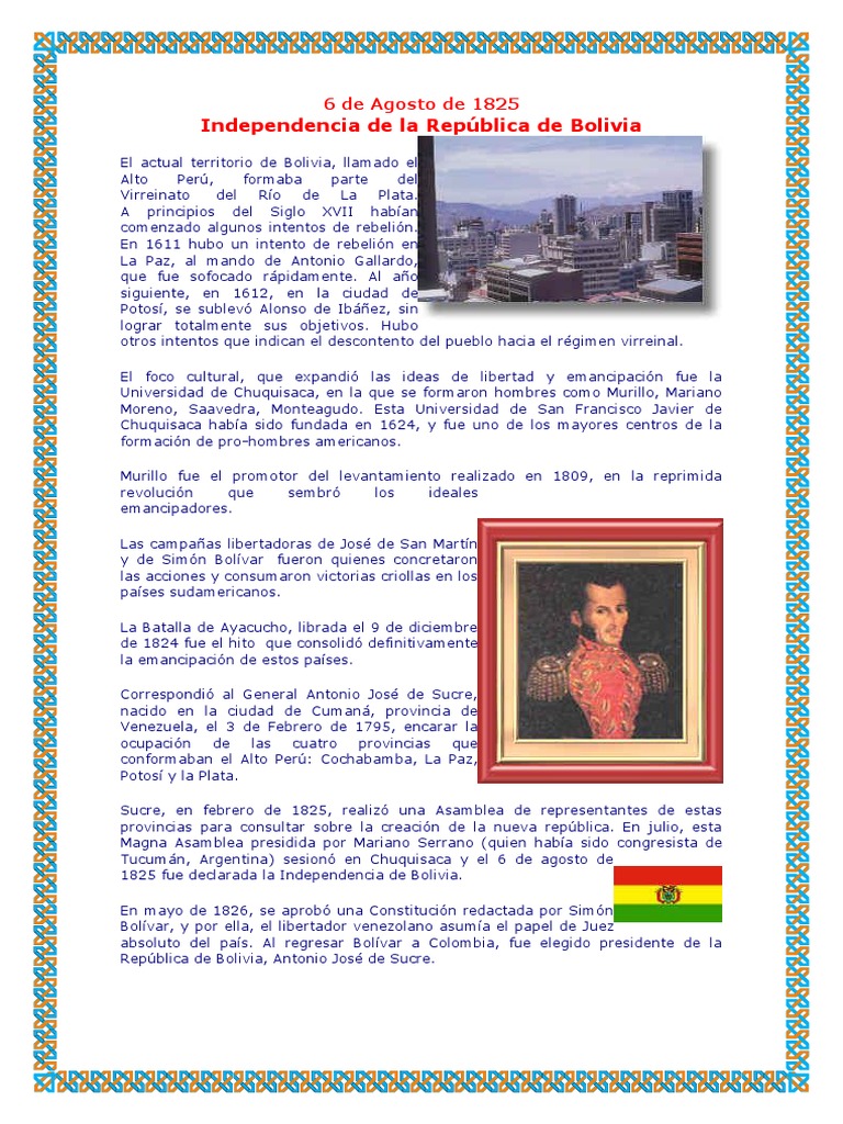 Independencia de Bolivia | PDF
