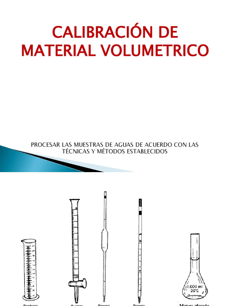 Calibracion Material Volumetrico | PDF | Volumen | Densidad