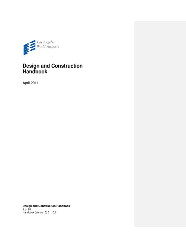 LAWA Design and Construction Handbook 4-15-2011 Both Pieces | PDF ...