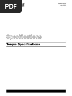 Cat General Torque Specifications | PDF | Nut (Hardware) | Screw