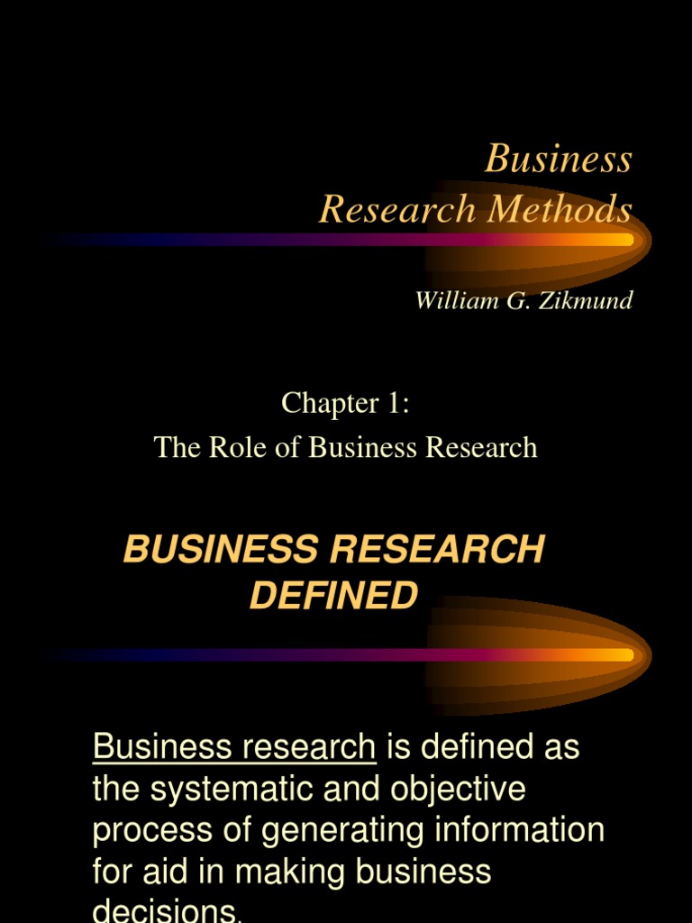 Business Research Methods | PDF
