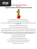 How The Grinch Stole Christmas Text | PDF | Christmas | Dr. Seuss