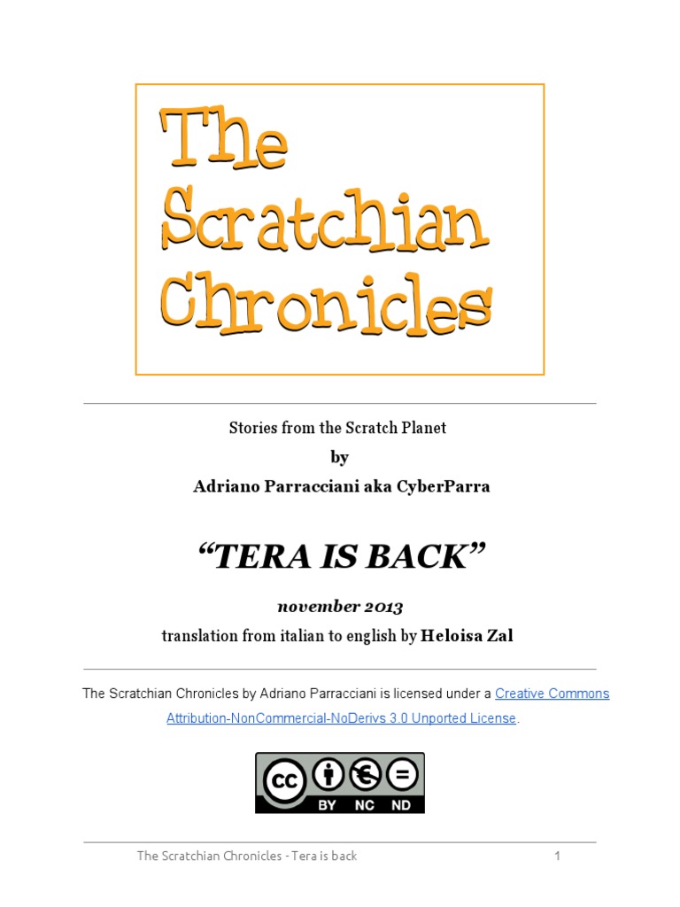 Tera Is Back | PDF | Scratch (Programming Language) | Computing And ...