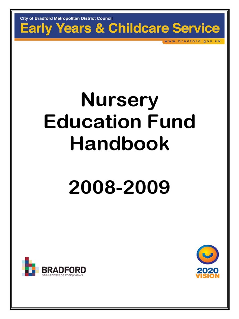 Nursery Education Fund Handbook 2008-2009 | PDF | Special Education ...