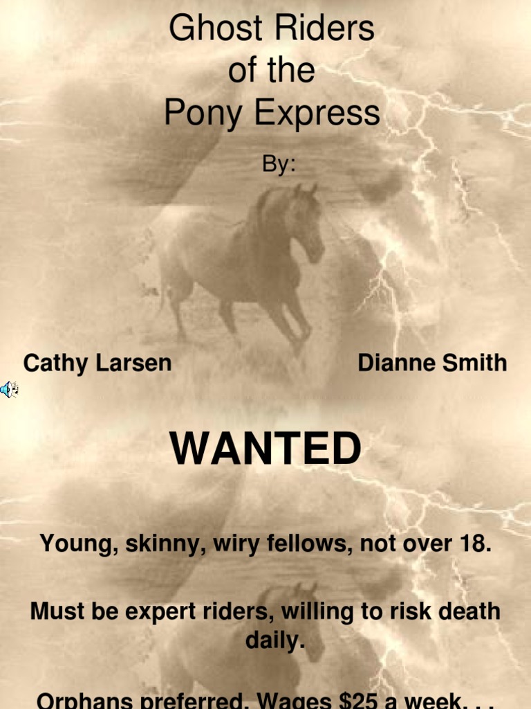 Pony Express Powerpoint | PDF | Pony Express | Horses