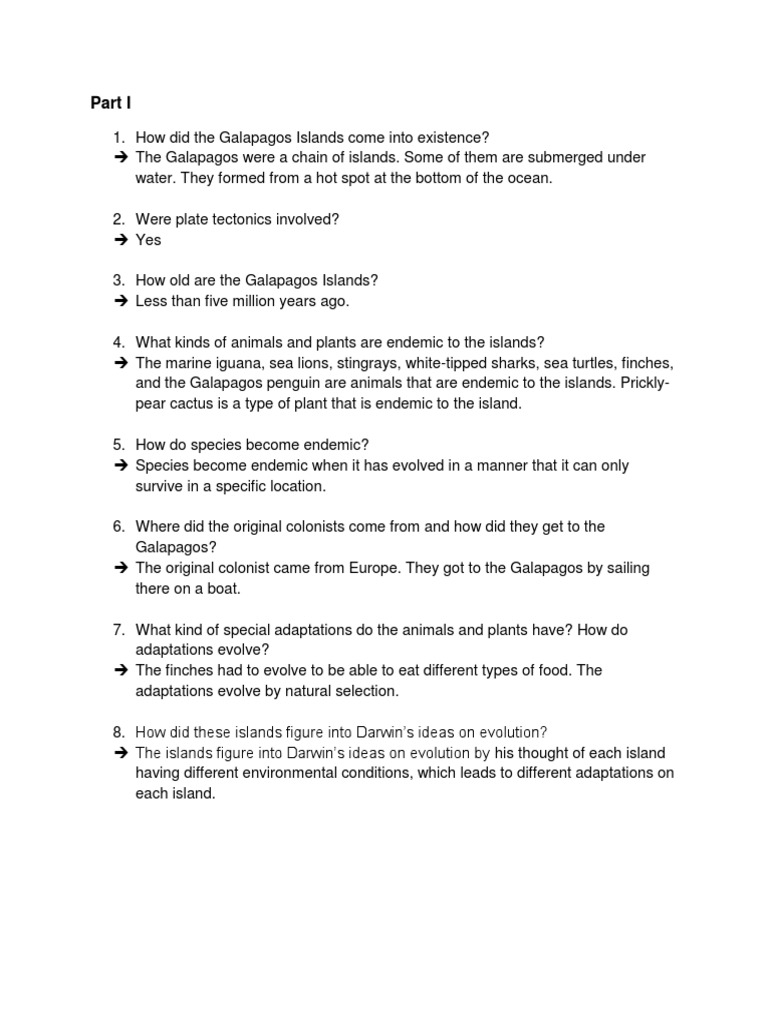 Galapagos Island - Case Study | PDF | Natural Selection | Evolution