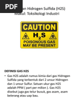 Karakteristik dan Bahaya Hidrogen Sulfida | PDF