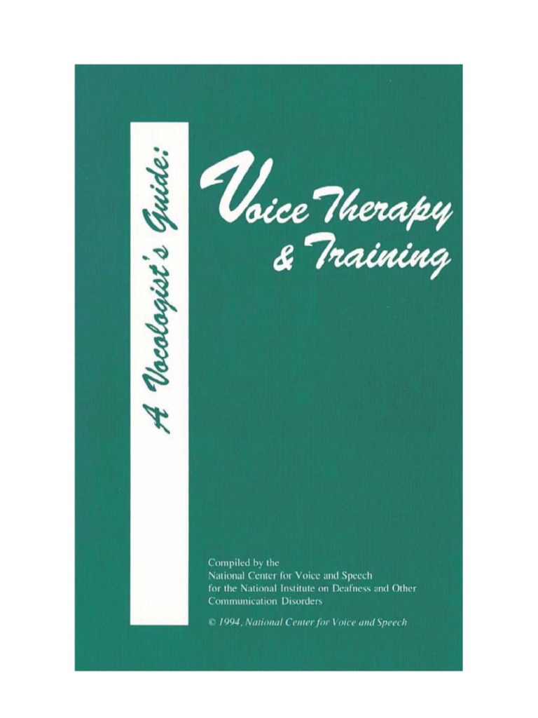 Terapia de Voz Traducido | PDF | Vocal | Sonido