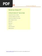 Grade 8 Atomic Structure - Notes... | PDF | Ion | Atoms