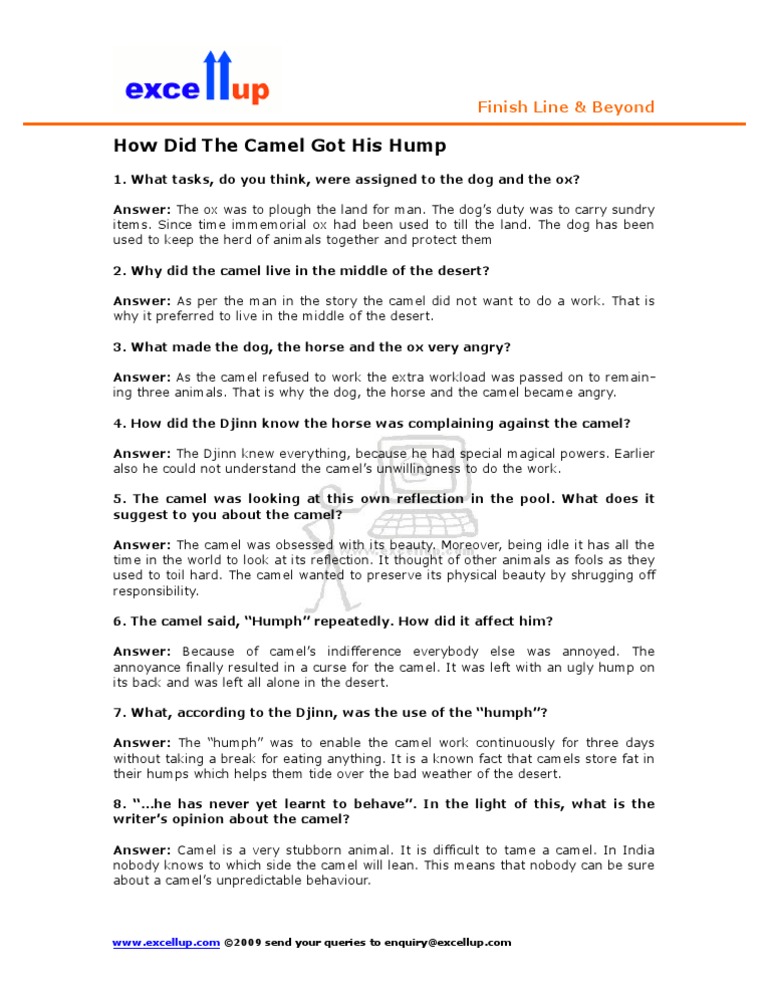 8 English How Did The Camel Go This Hump | PDF