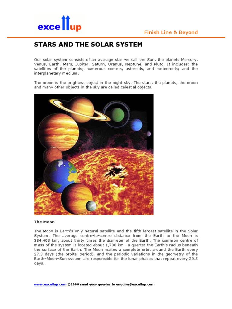 Stars And The Solar System: Finish Line & Beyond | Planets | Solar System