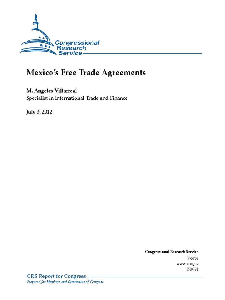 Mexico S FTA | PDF | North American Free Trade Agreement | Free Trade